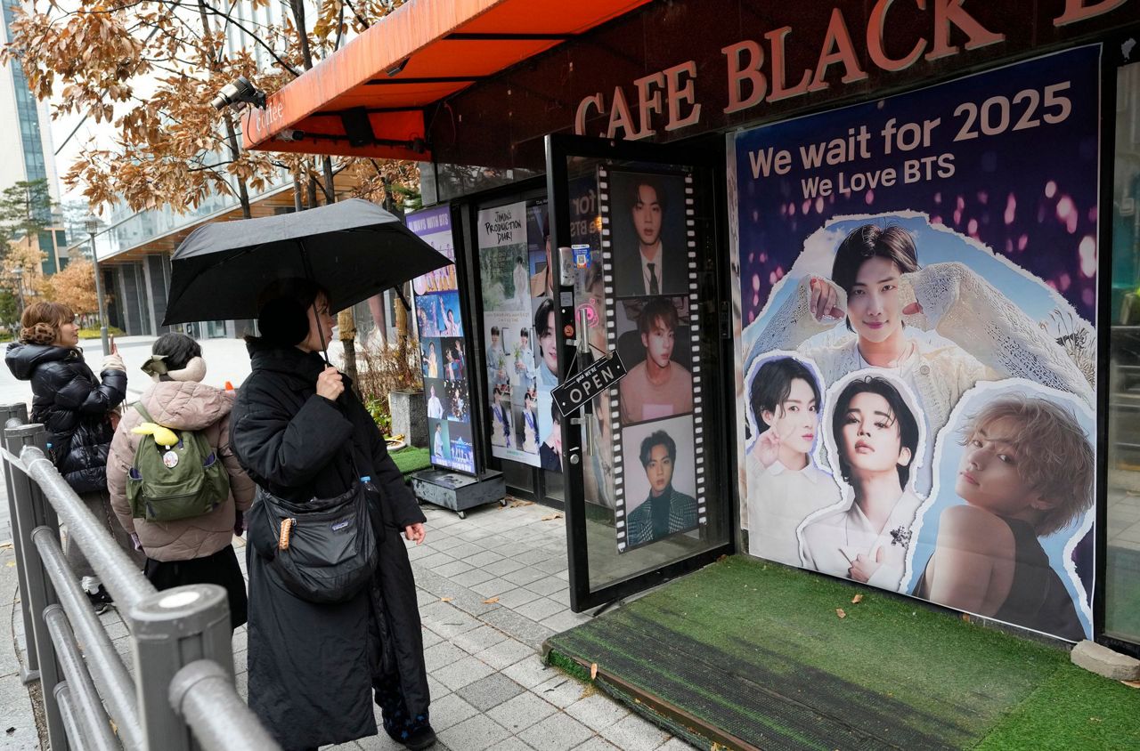 BTS members RM and V start compulsory military service in South Korea ...