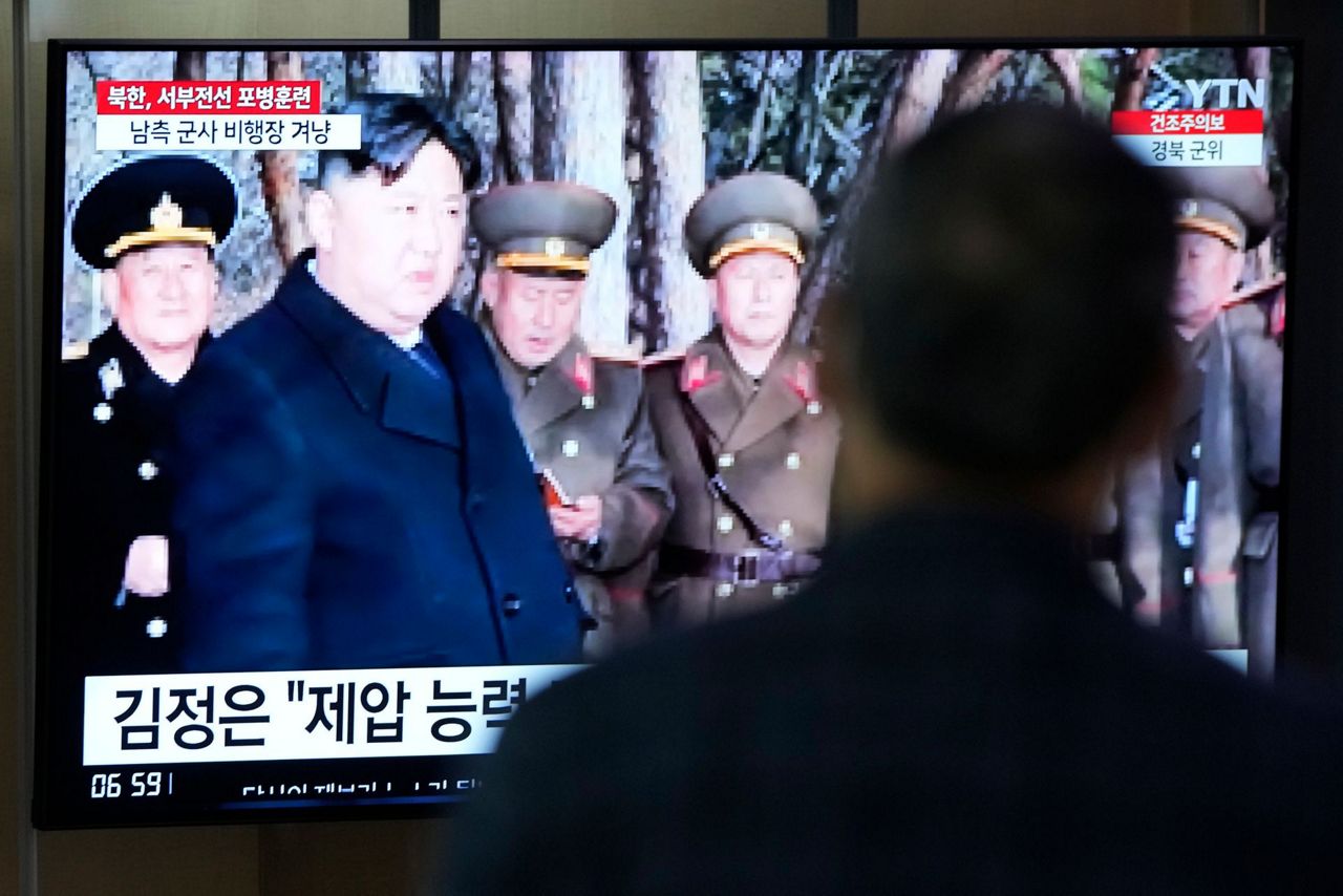 North Korea's Kim supervises frontline artillery drill