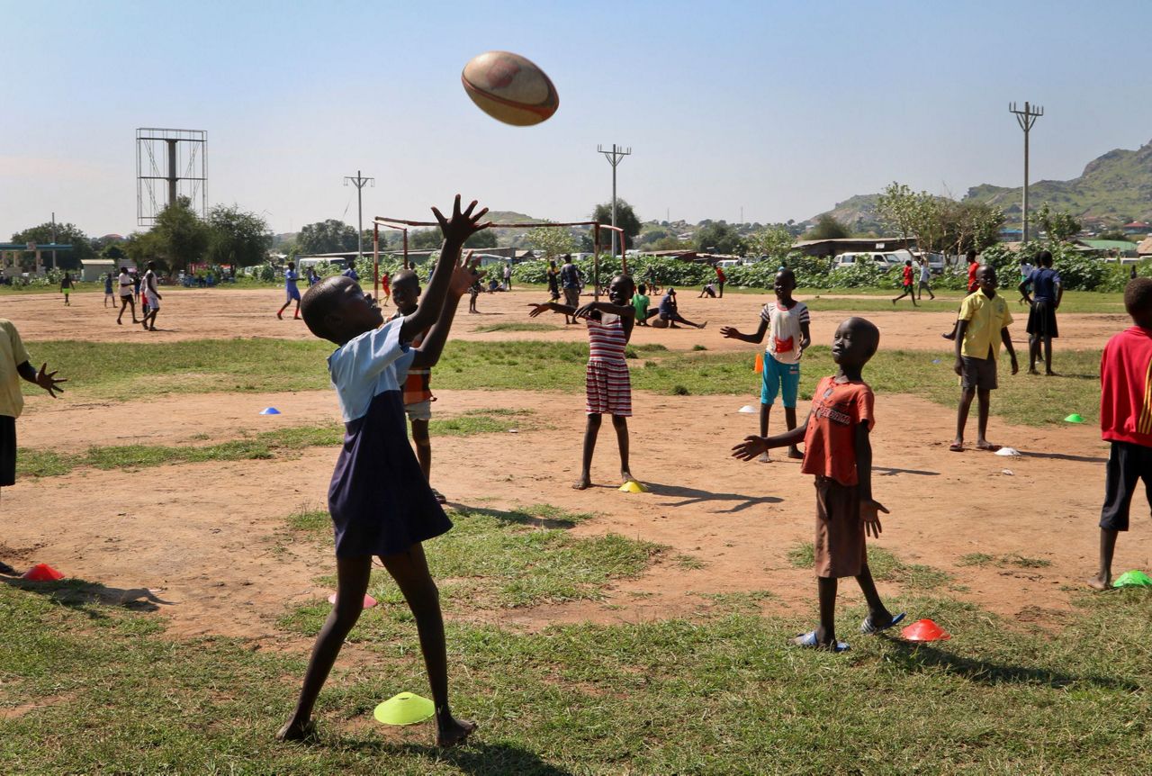 War-torn South Sudan launches youth rugby league for peace
