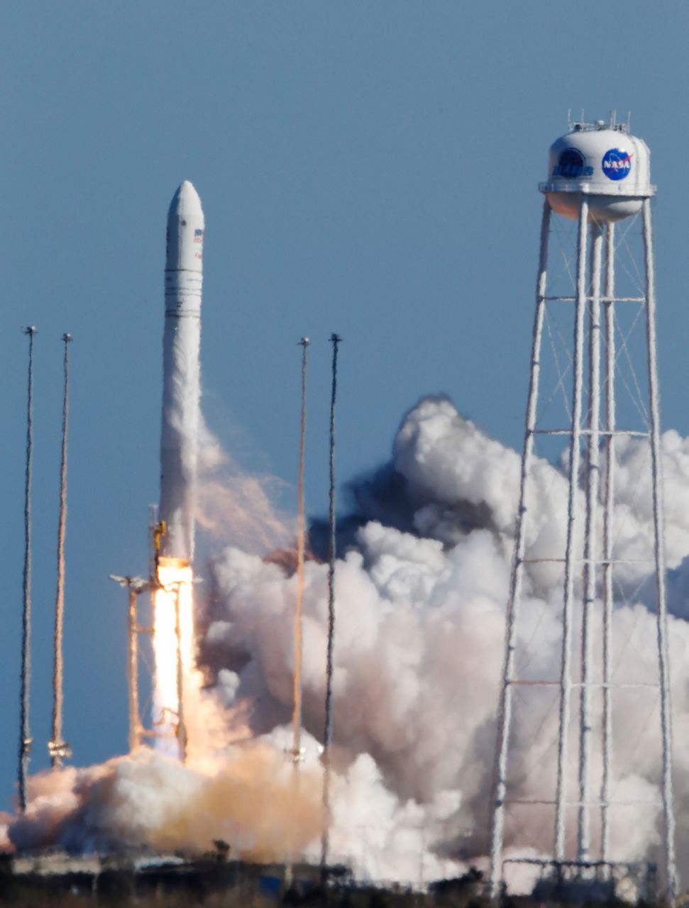 Space station shipment launched from Virginia seashore