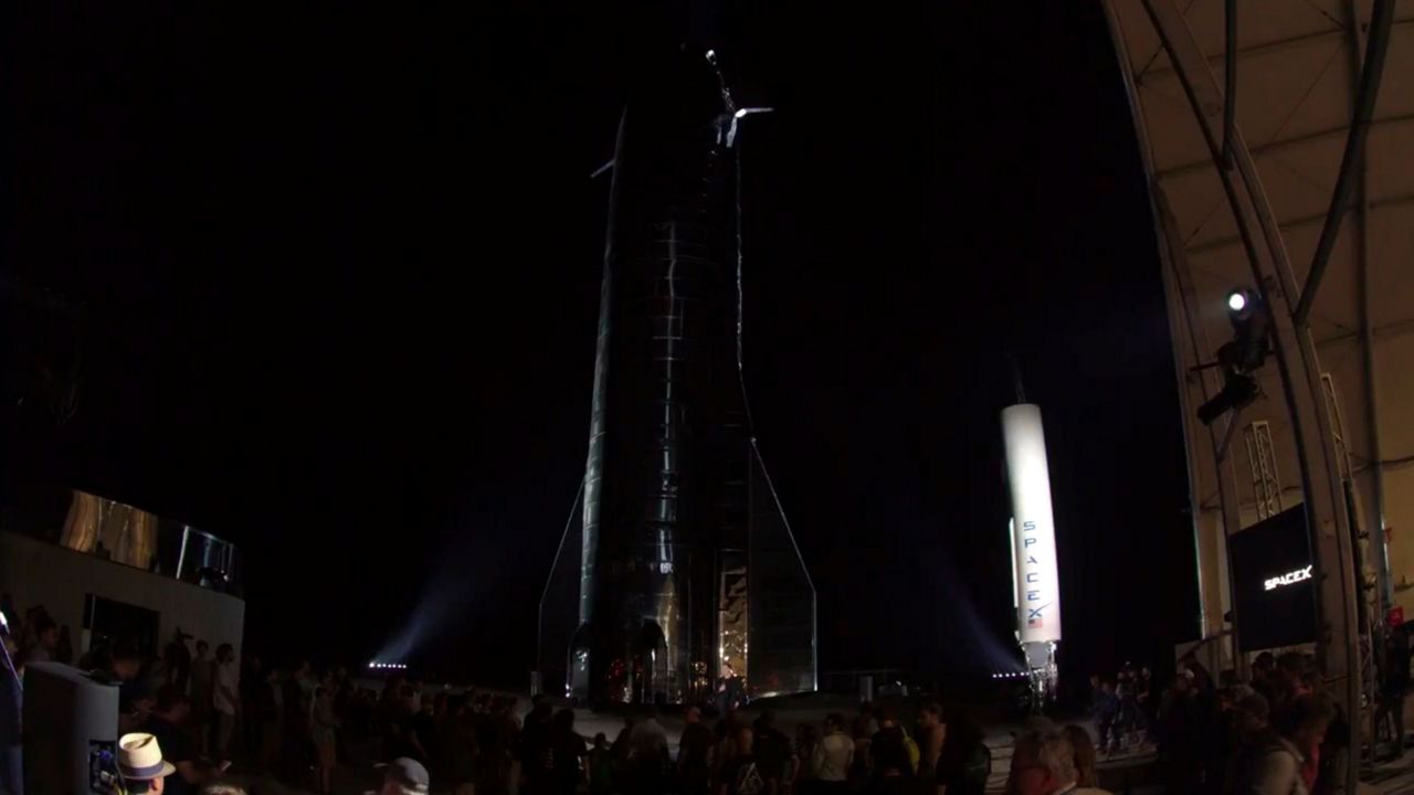 Musk unveils SpaceX rocket designed to get to Mars and back