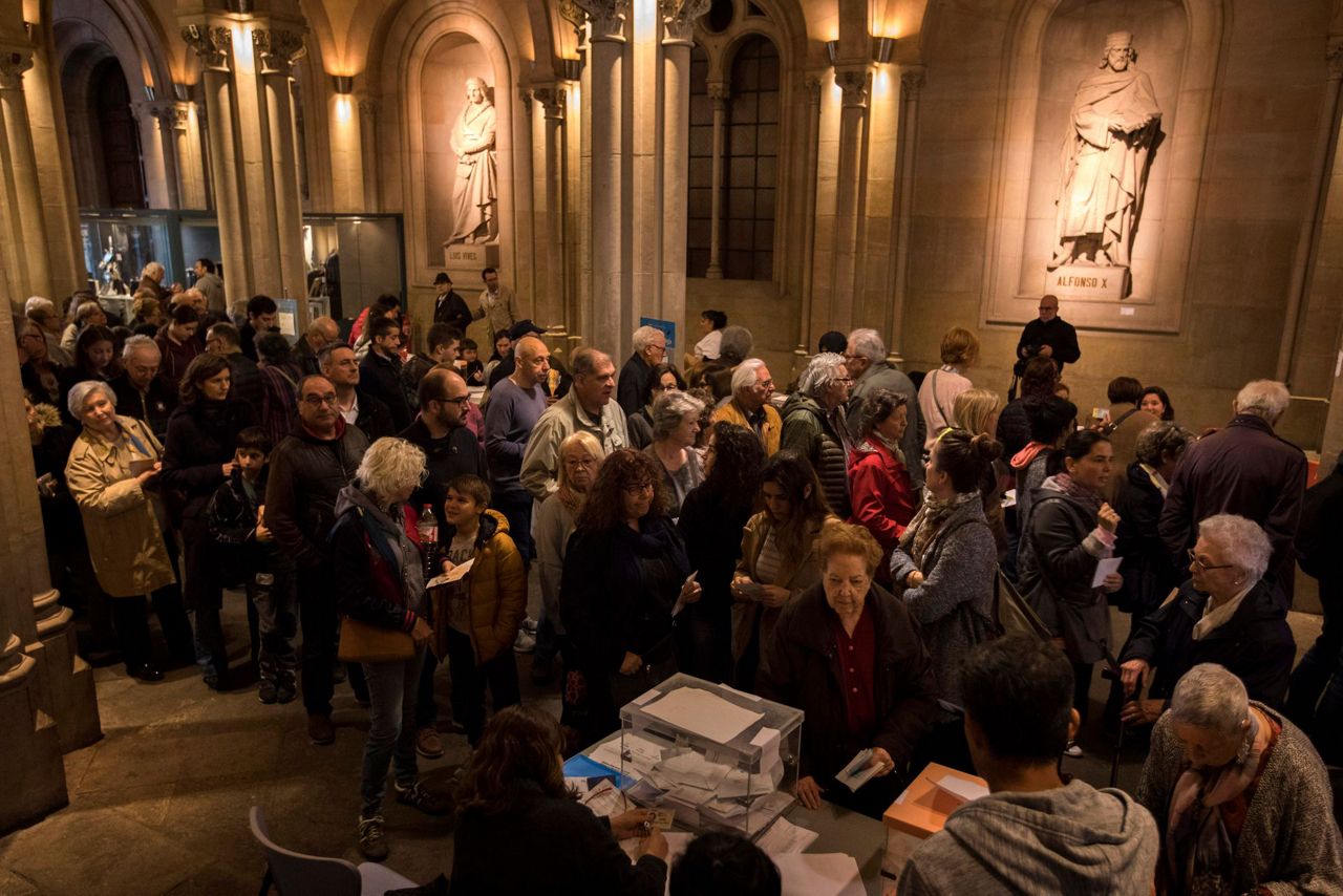 The Latest: Spain's prime minister votes in general election