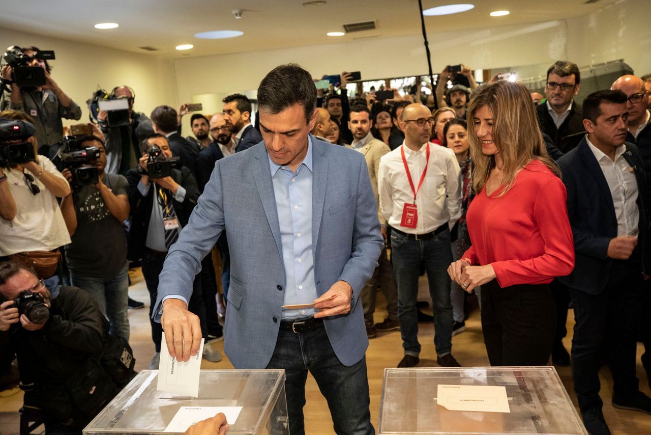 The Latest: Spain's prime minister votes in general election