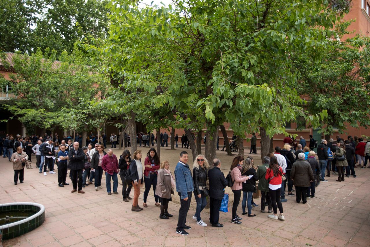 The Latest: Spain's prime minister votes in general election