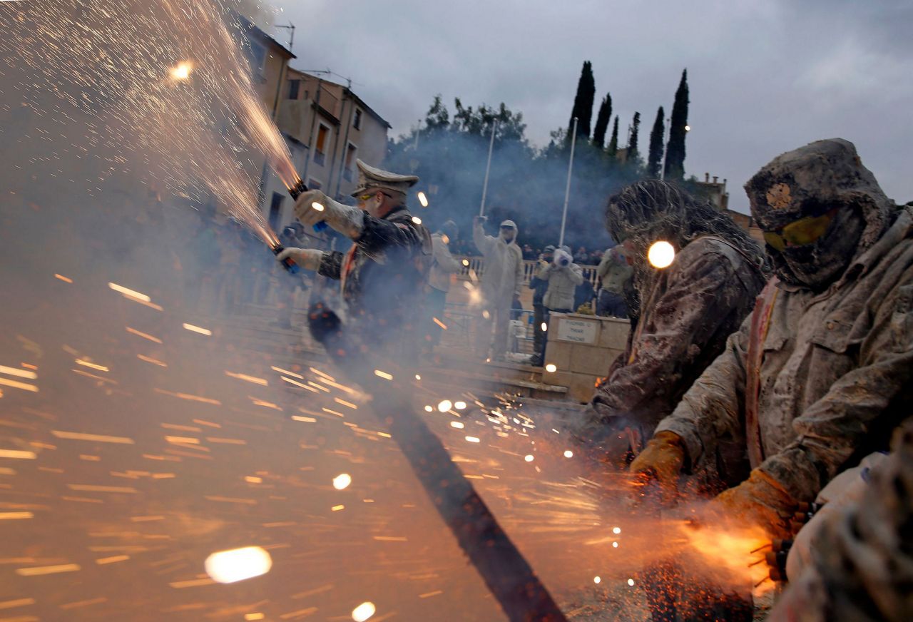 Food fight: Festival in Spain holds a flour-and-egg battle