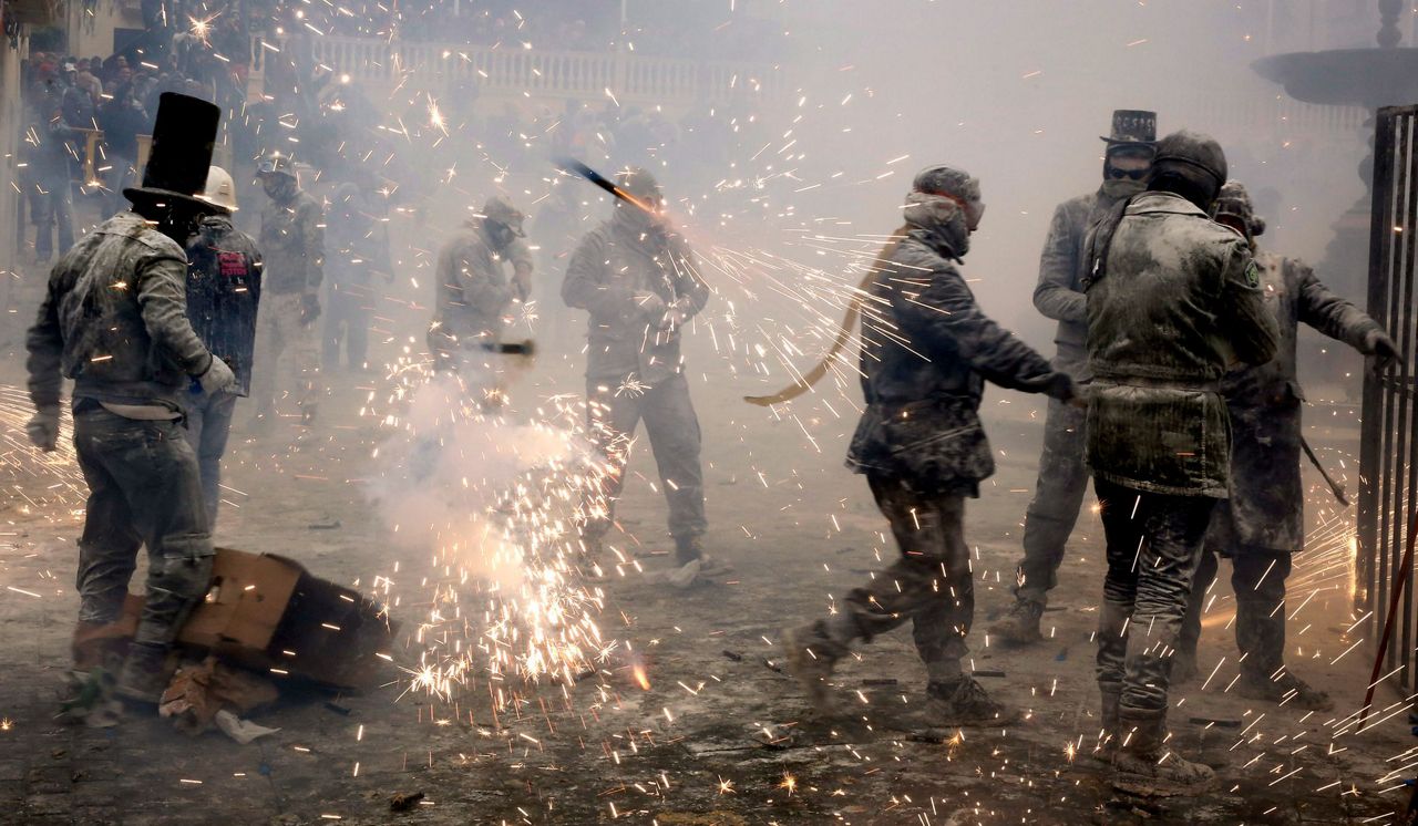 Food fight: Festival in Spain holds a flour-and-egg battle