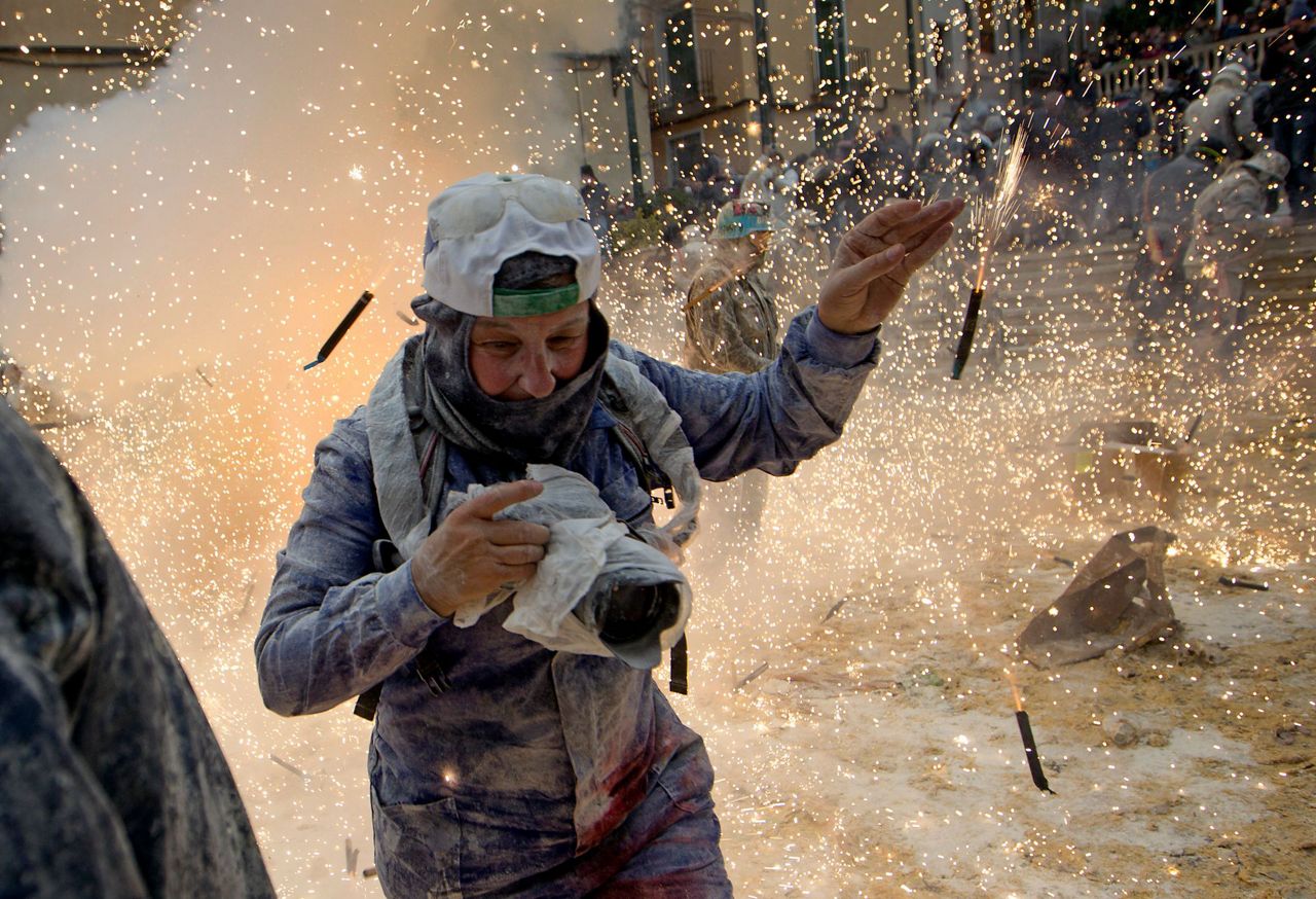 Food fight: Festival in Spain holds a flour-and-egg battle