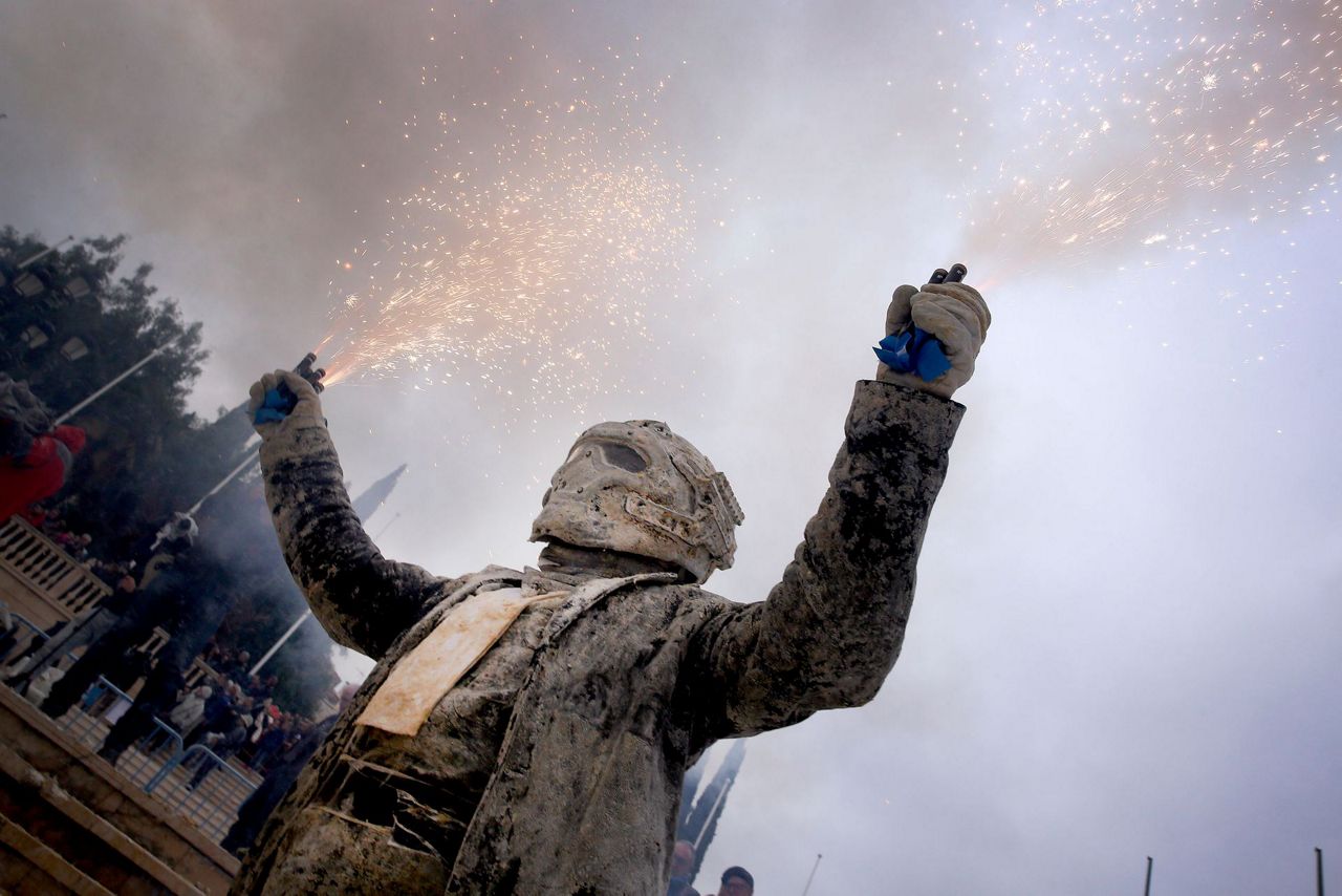 Food fight: Festival in Spain holds a flour-and-egg battle