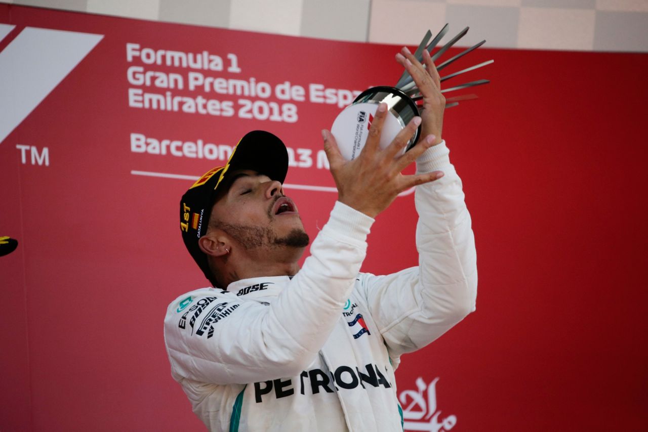Hamilton wins Spanish GP by 20 seconds, Vettel 4th