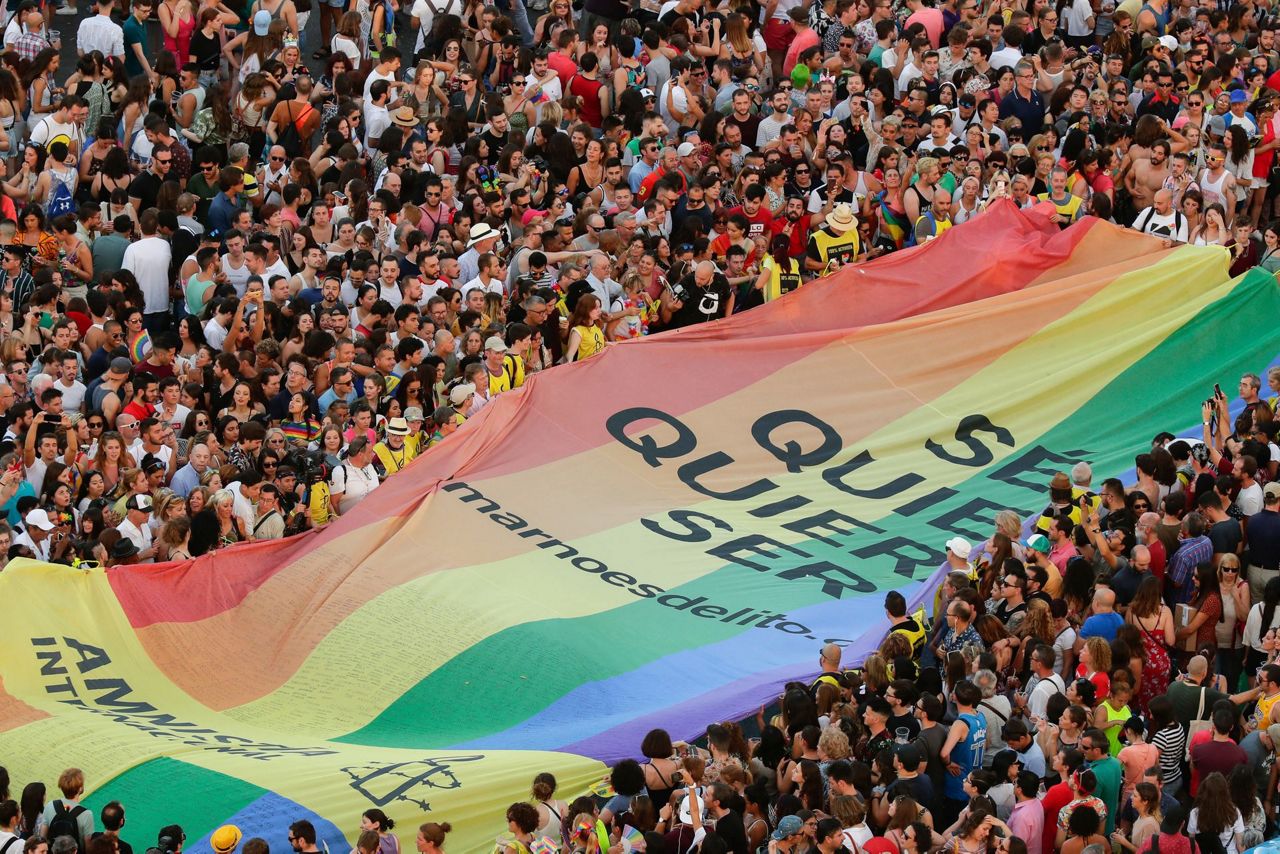 Boisterous London Pride marks 50 years since Stonewall