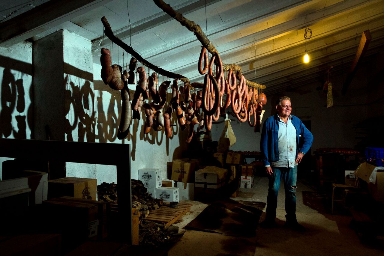 Tradition of open-air pig slaughter abides on Spanish island