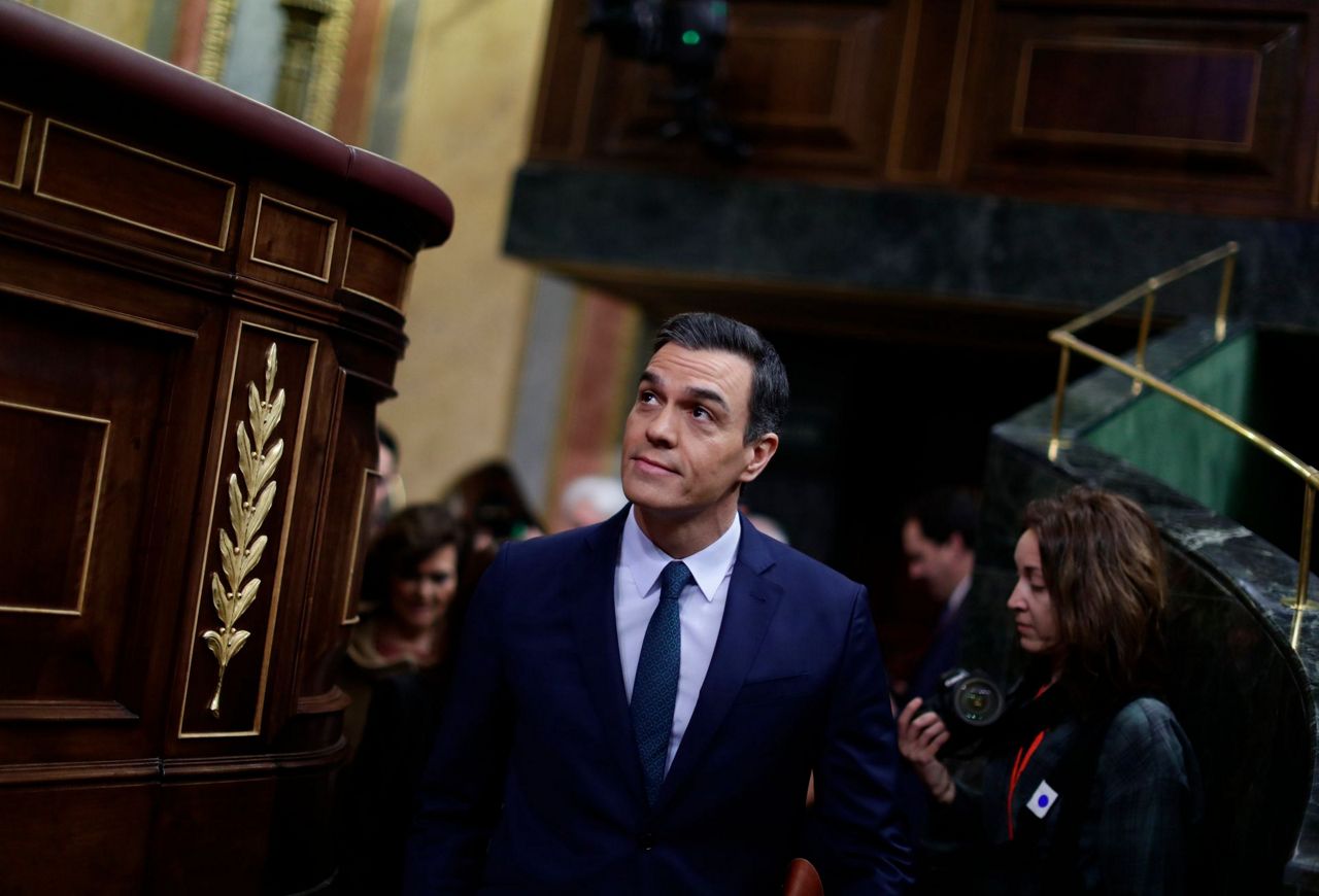 Spanish leader seeks OK for left-wing coalition government