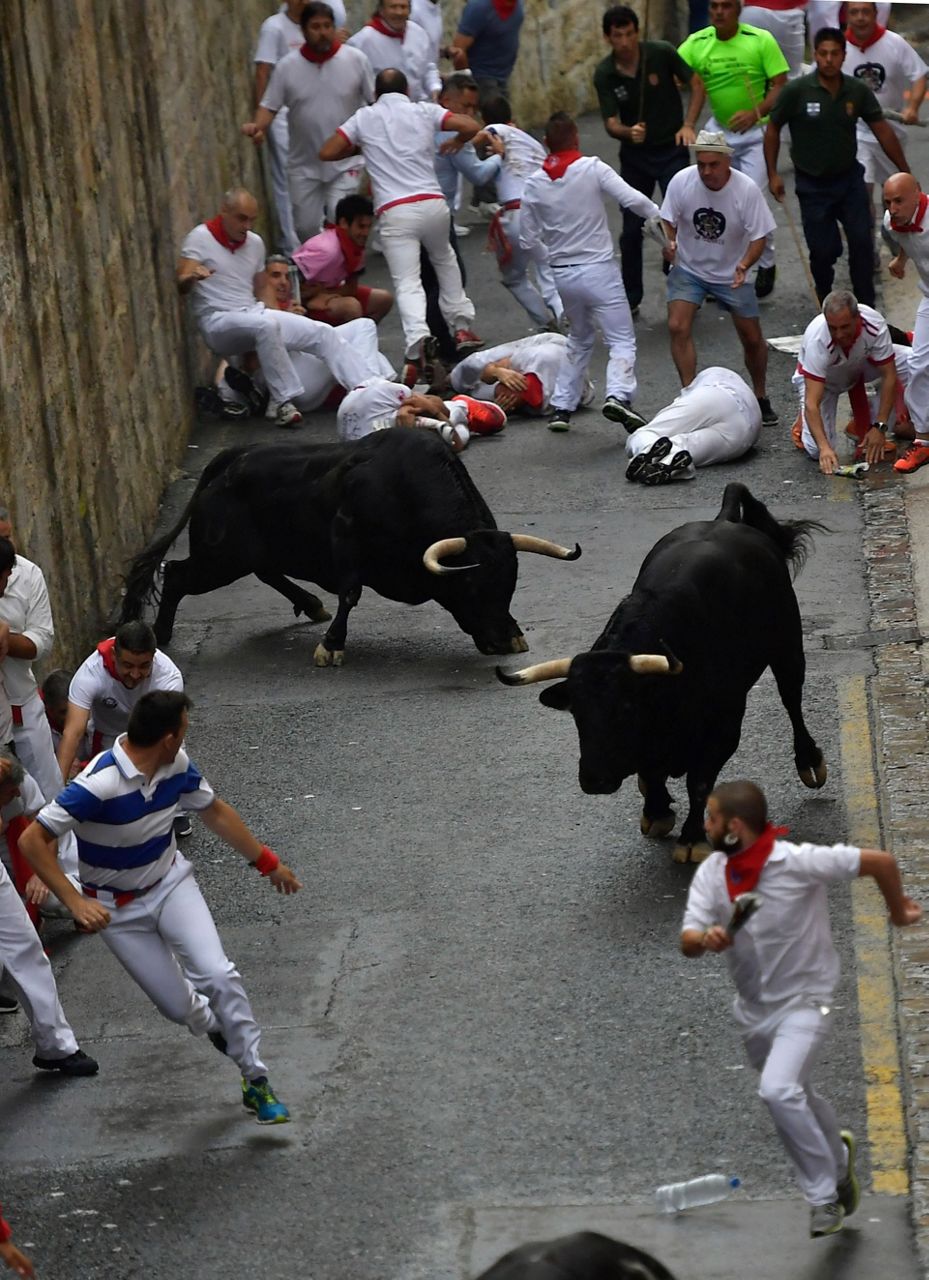 5 injured in Pamplona's annual running of the bulls in Spain