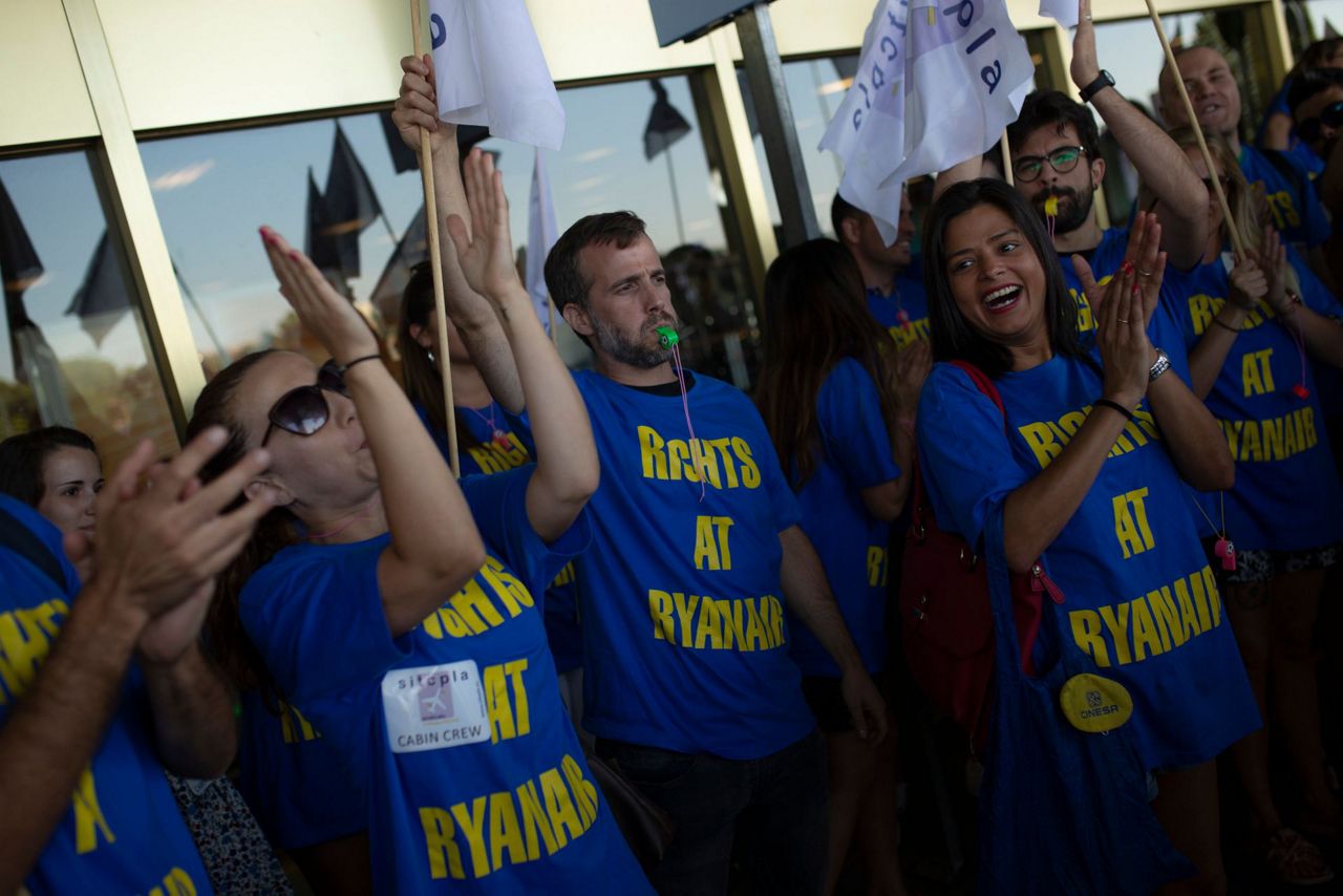 Ryanair cabin crews in 4 European countries go on strike