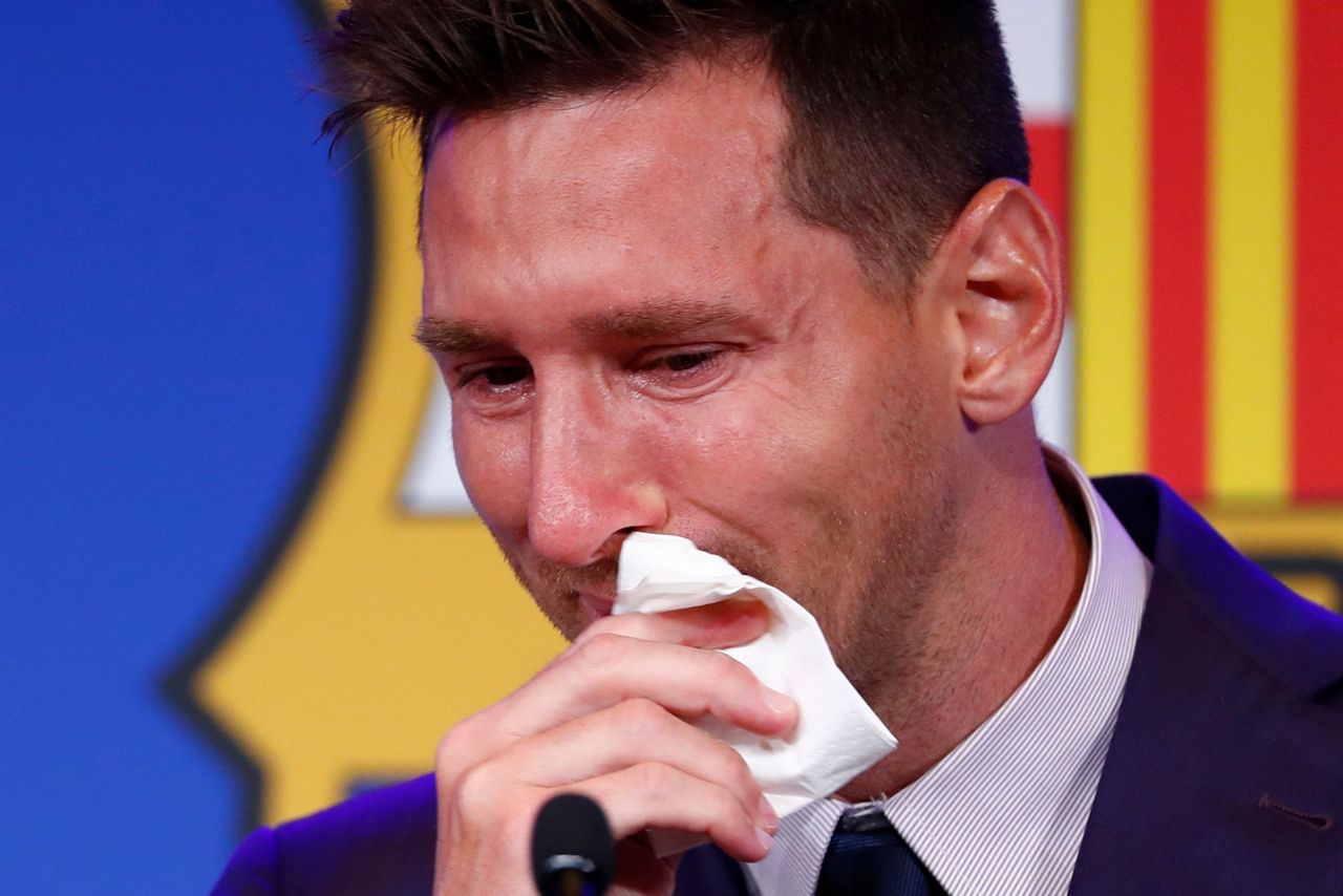 Emotional Messi says he wasn't prepared to leave Barcelona