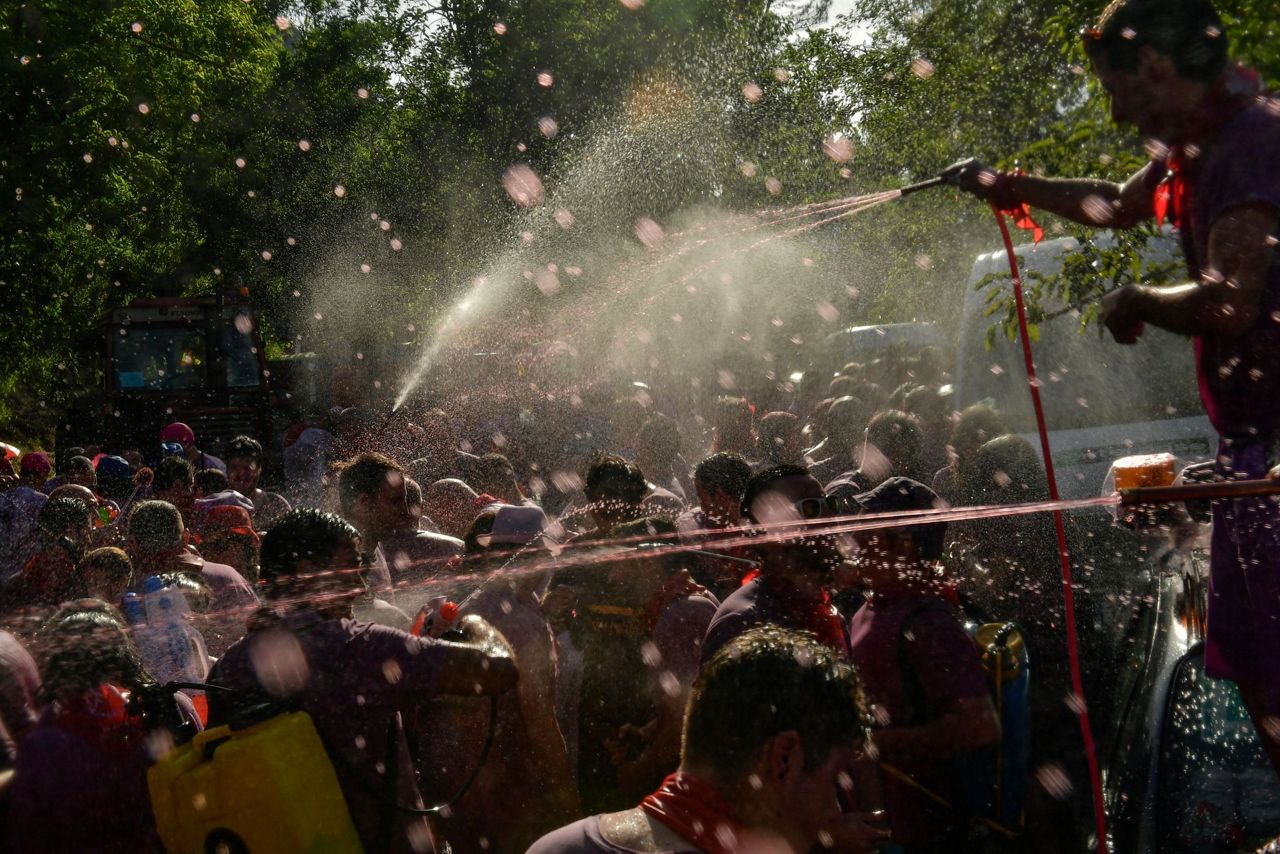 AP PHOTOS: Spanish town hosts annual wine battle