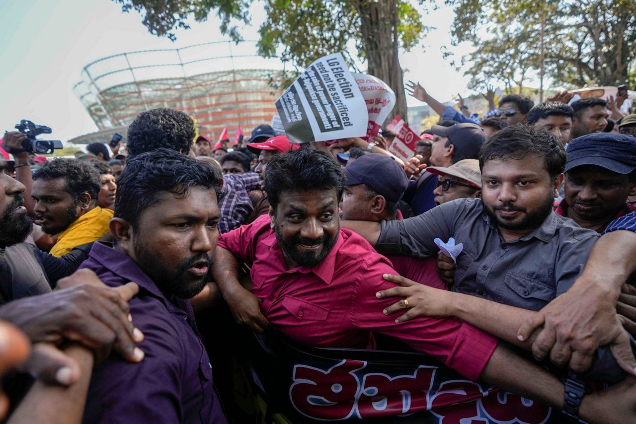Sri Lanka police fire tear gas at election protest; 15 hurt