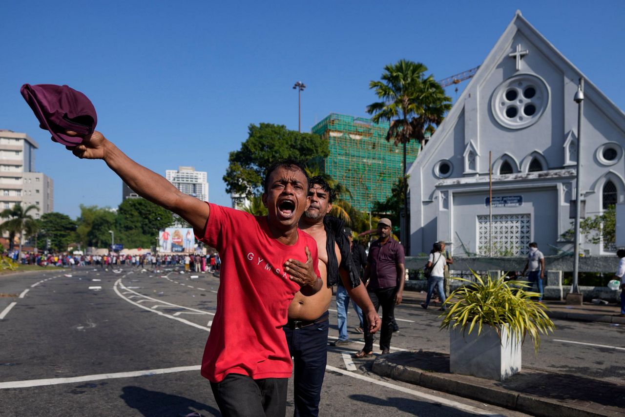 Sri Lanka police fire tear gas at election protest; 15 hurt