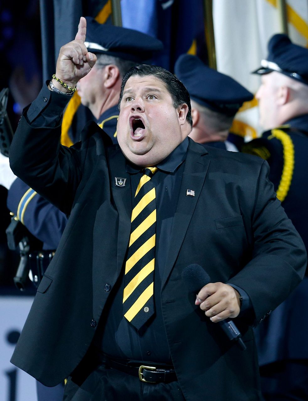 Bruins anthem singer may be Boston Garden's busiest worker