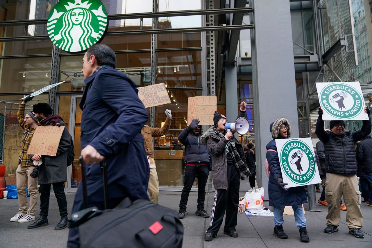 Starbucks workers plan strikes at more than 100 US stores