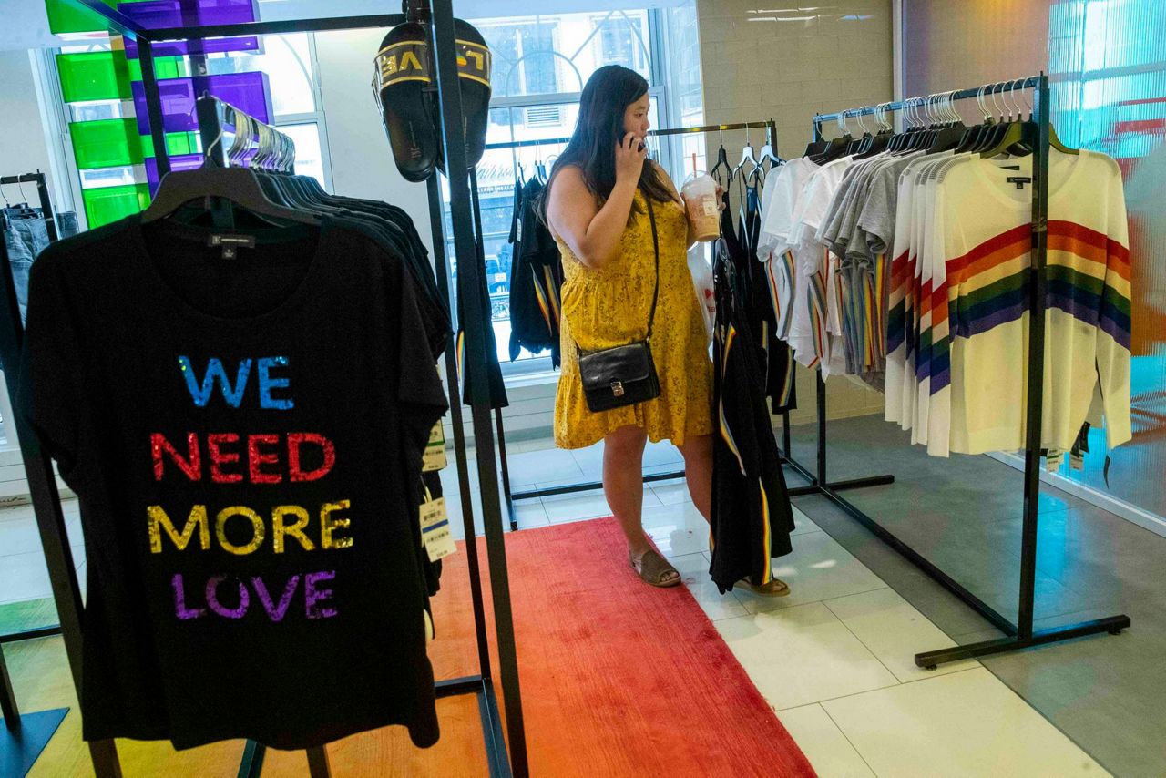 A retail rainbow: Vendors mark LGBTQ Pride on sales racks