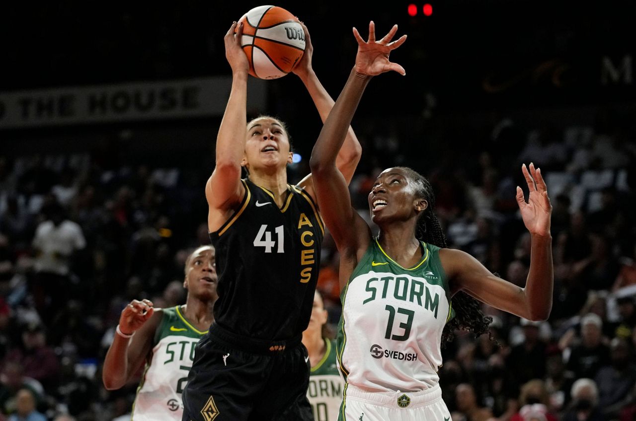 Lloyd has 26, sends Storm over Aces in WNBA semis opener