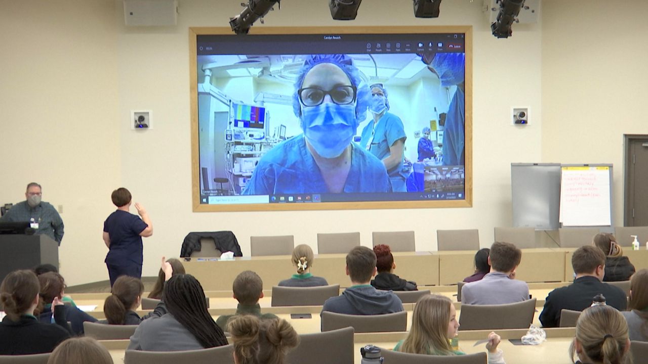 High school students watch live surgery at St. Elizabeth