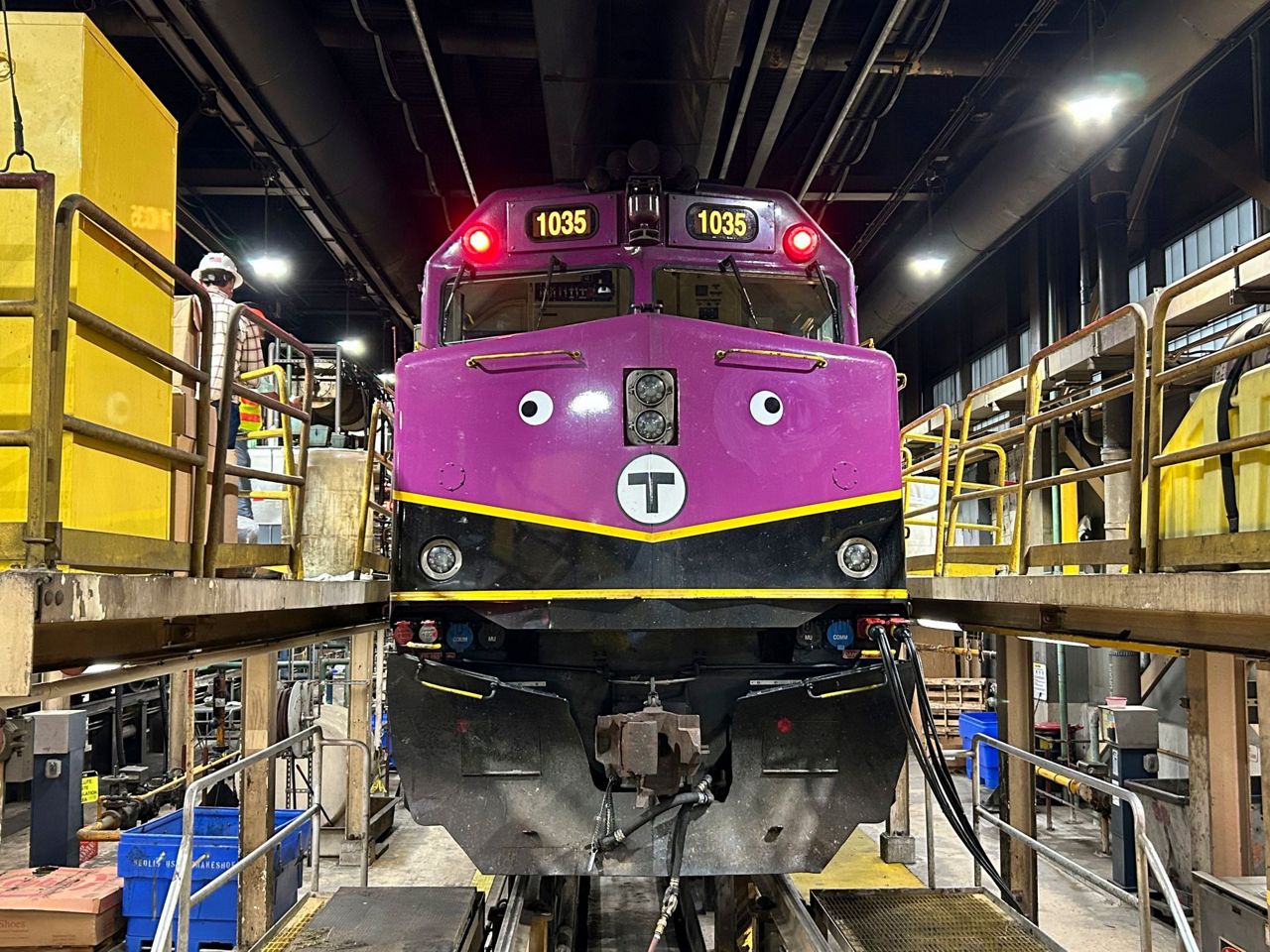 Some Boston subway trains are now sporting googly eyes