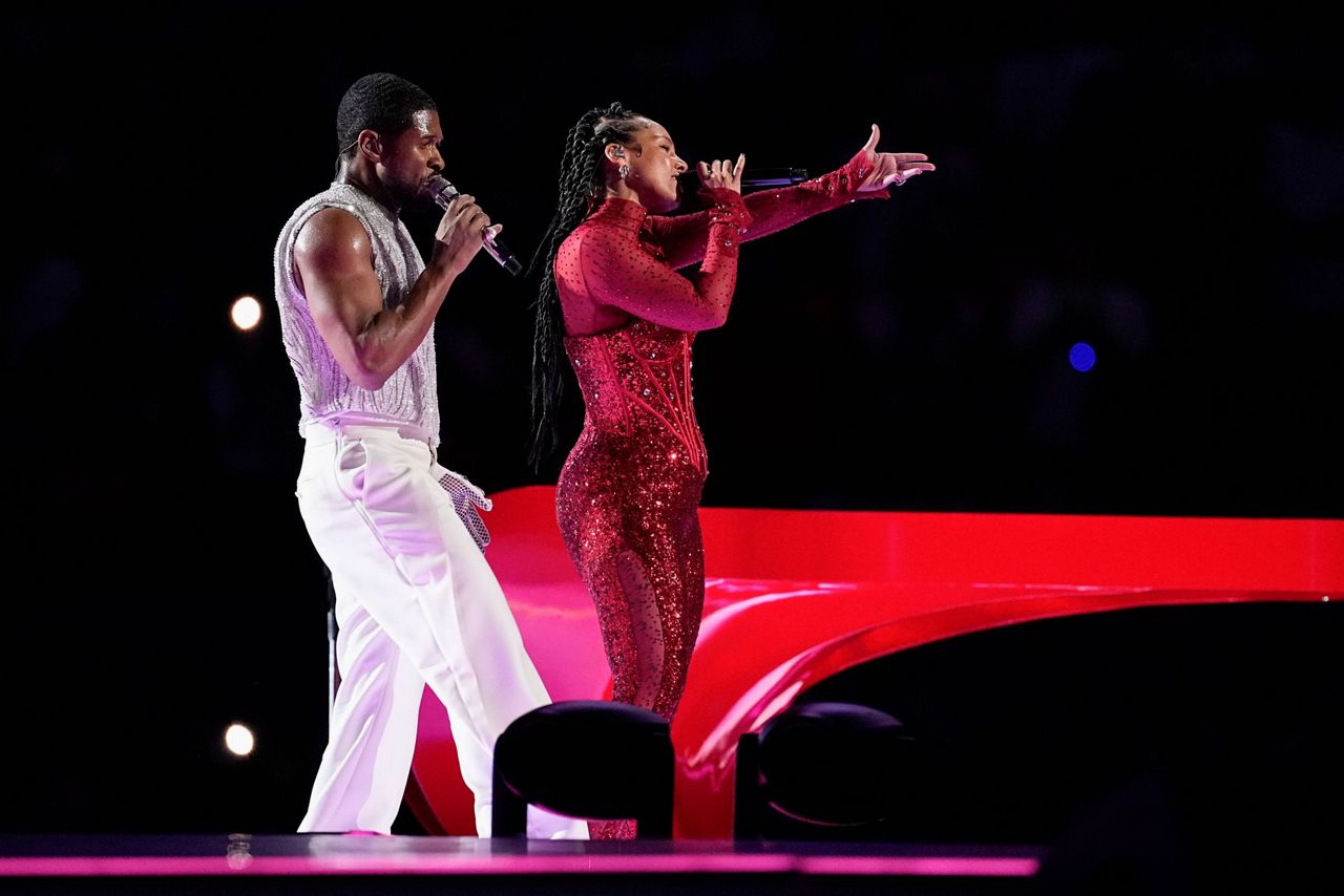Review: Usher shines at star-studded 2024 Super Bowl halftime show