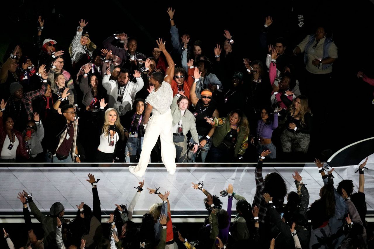 Review: Usher shines at star-studded 2024 Super Bowl halftime show