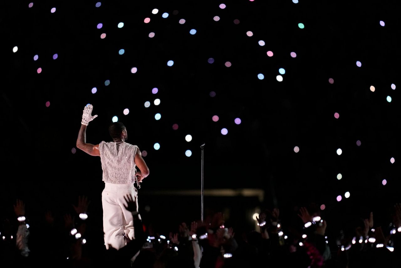 Review: Usher shines at star-studded 2024 Super Bowl halftime show