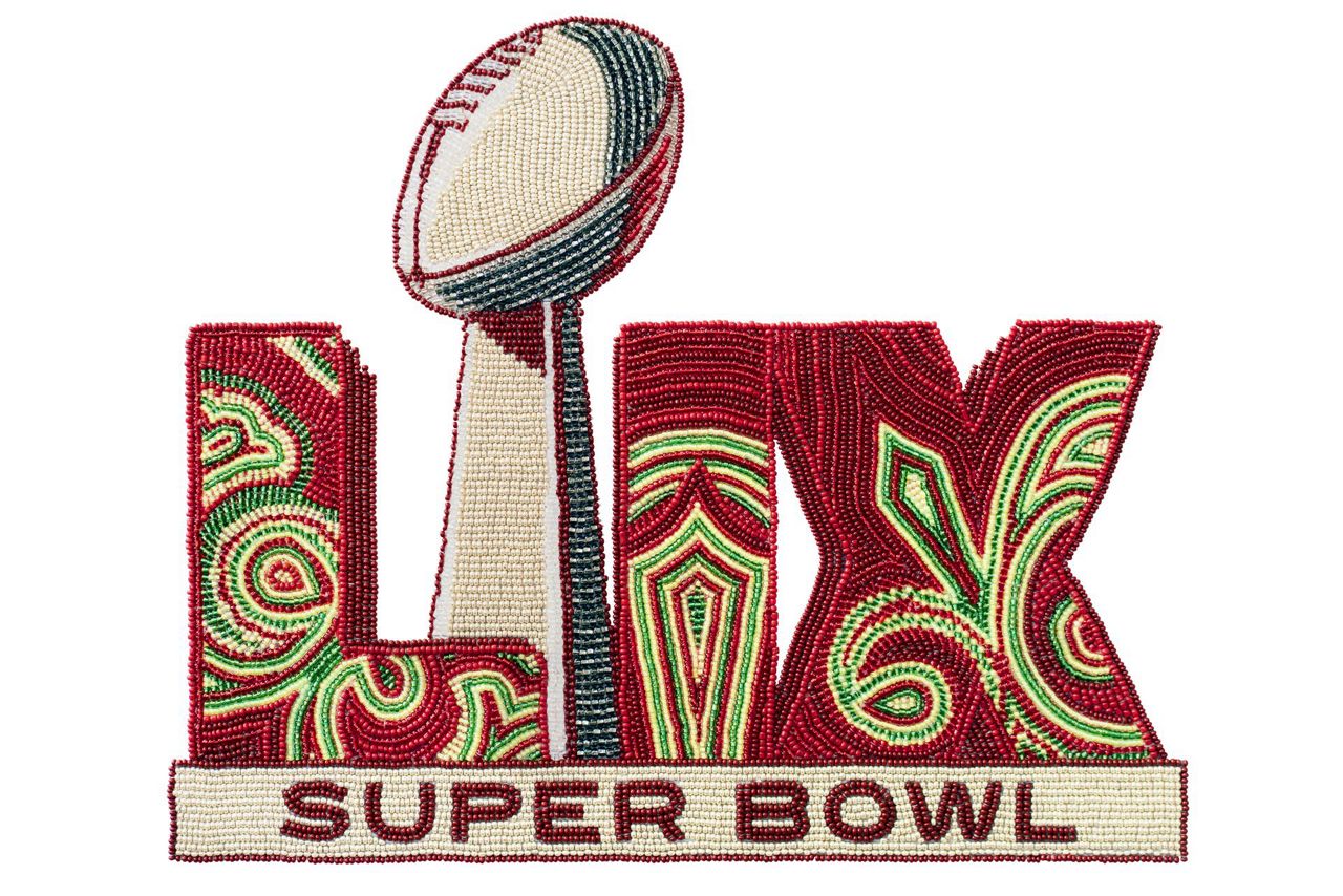 Super Bowl artist weaves Black Masking culture into vibrant logo and ...