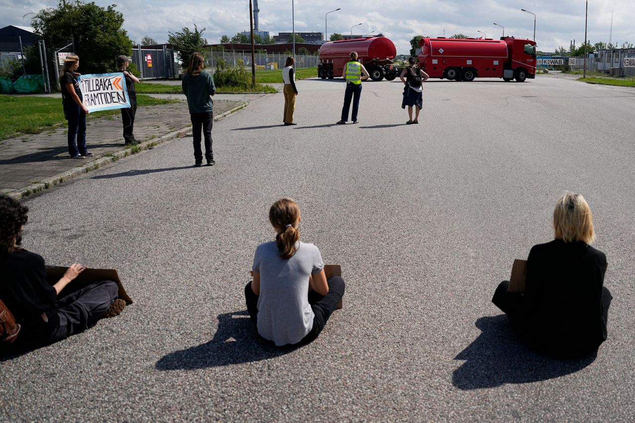 Greta Thunberg is appearing in a Swedish court on a charge of ...