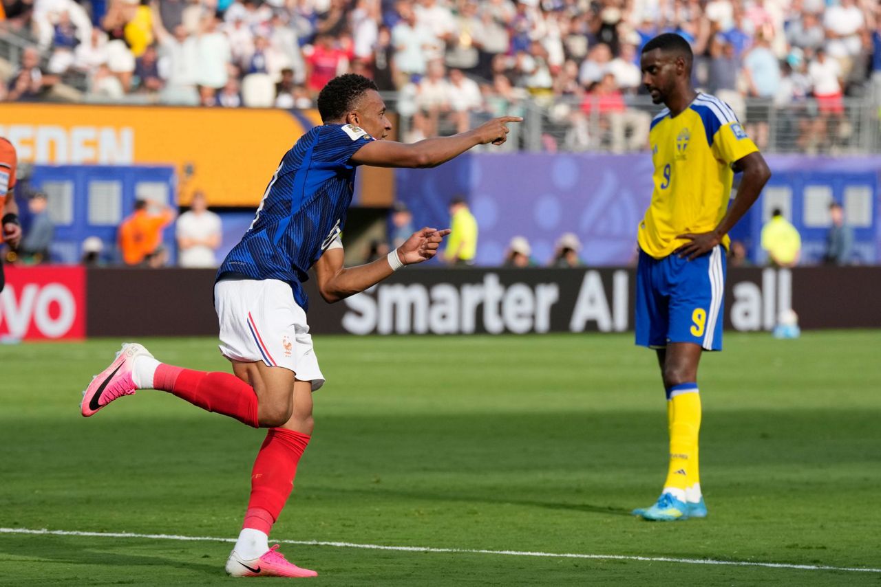 France forward Kylian Mbappé scores his 17th World Cup goal, a record ...