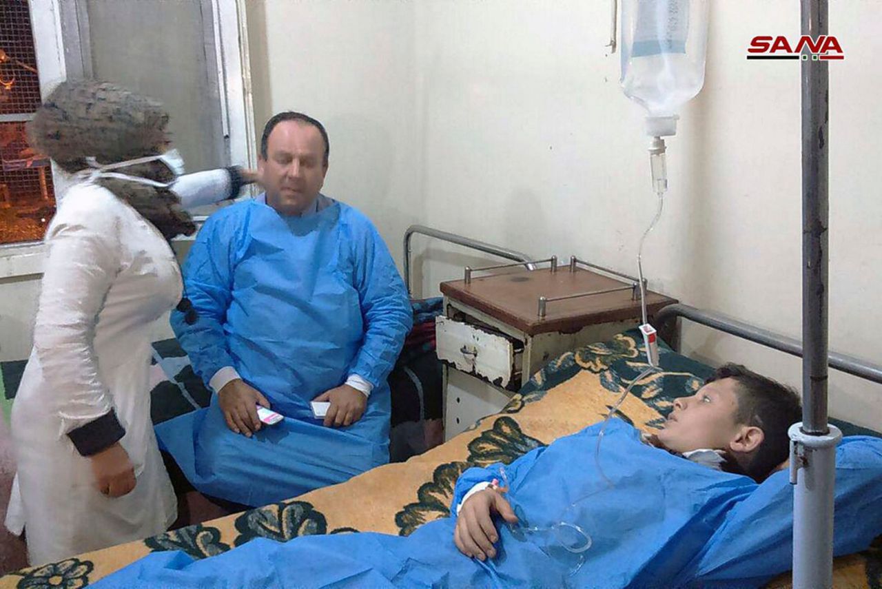 Syrian officials: More than 100 wounded in chemical attack