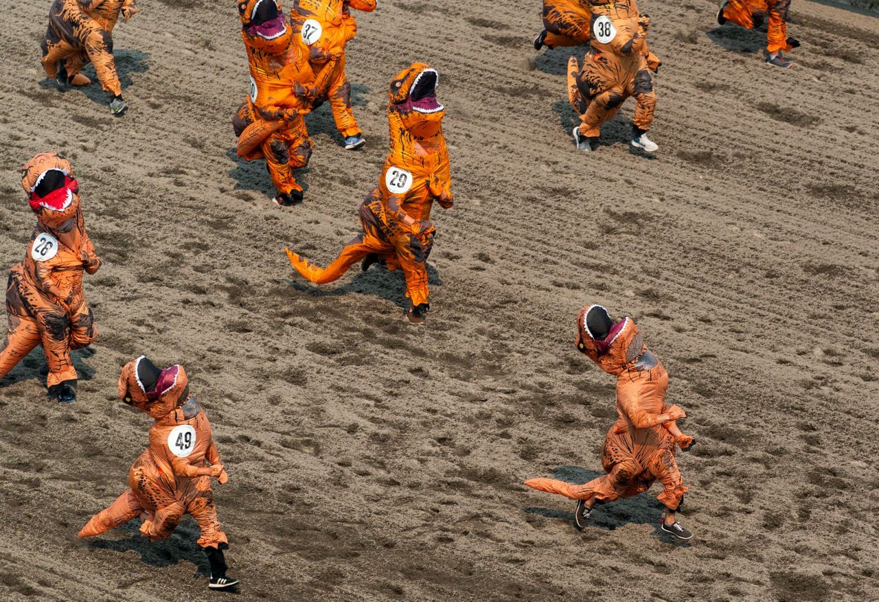 'T. rexes' race to photo finish at Washington state track