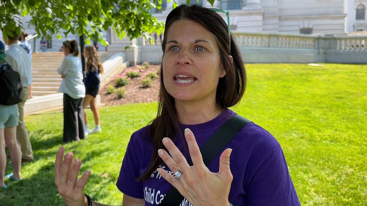 Rally to save Child Care Counts program