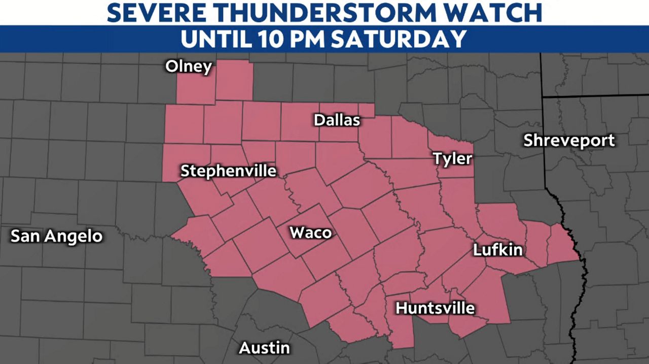 Severe weather expected in DFW Saturday