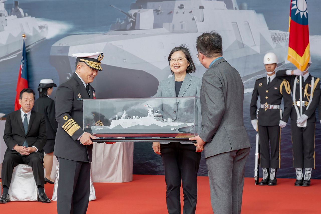 Taiwan commissions 2 new navy ships as safeguards against rising threat ...
