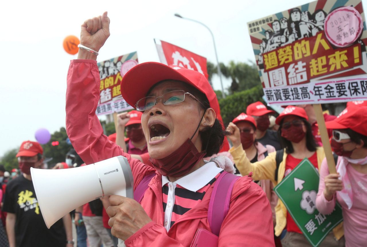 May Day protesters demand more job protections amid pandemic