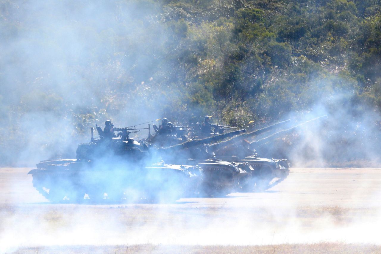 Taiwan military stages drill aimed at repelling China attack