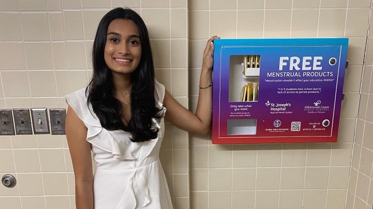 Local student helps fight 'period poverty'
