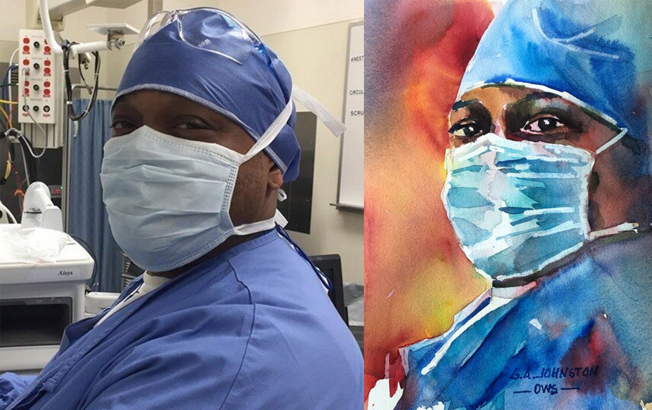 Portrait Artists Honor Health Care Heroes