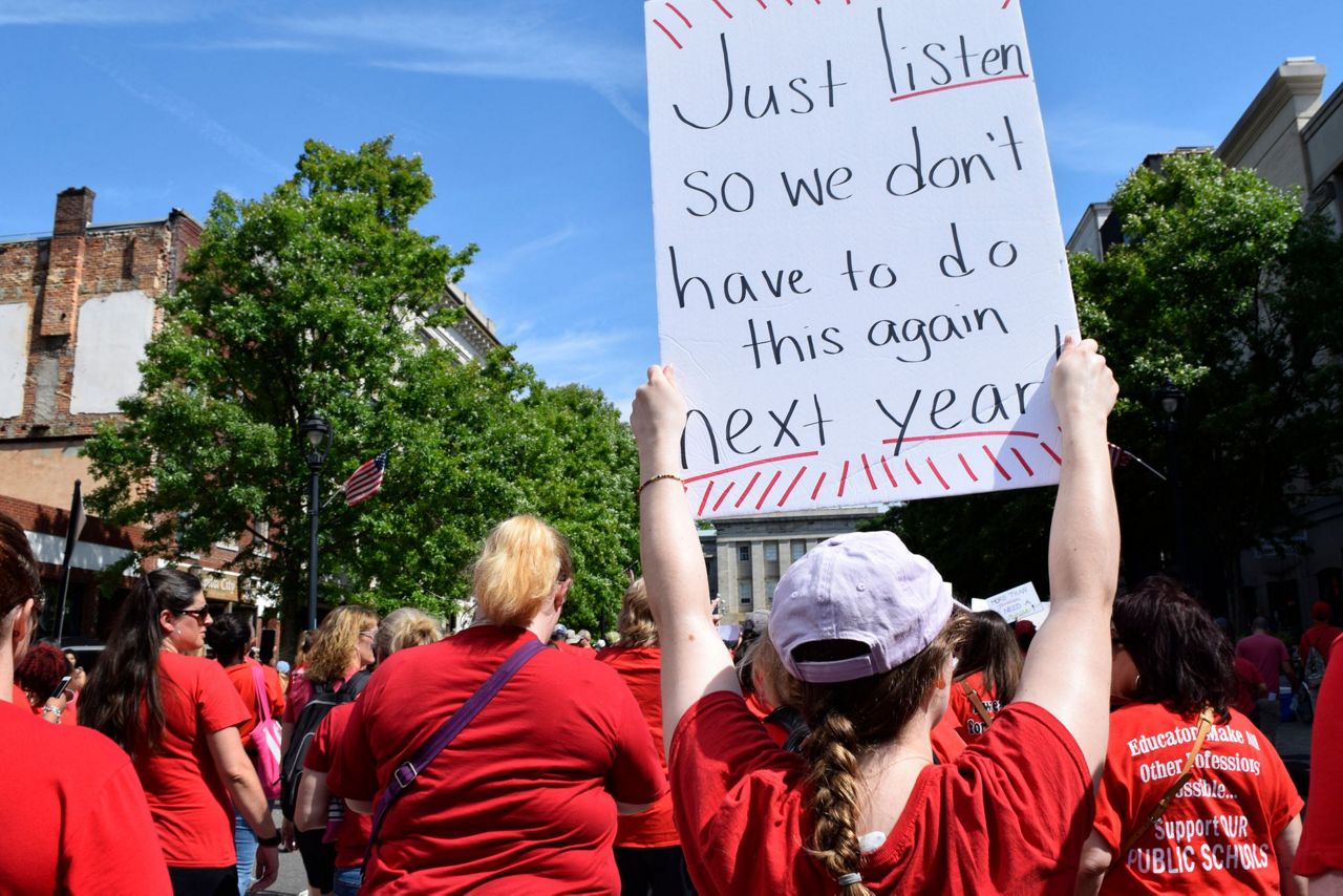 North Carolina teachers to protest for 2nd year in row