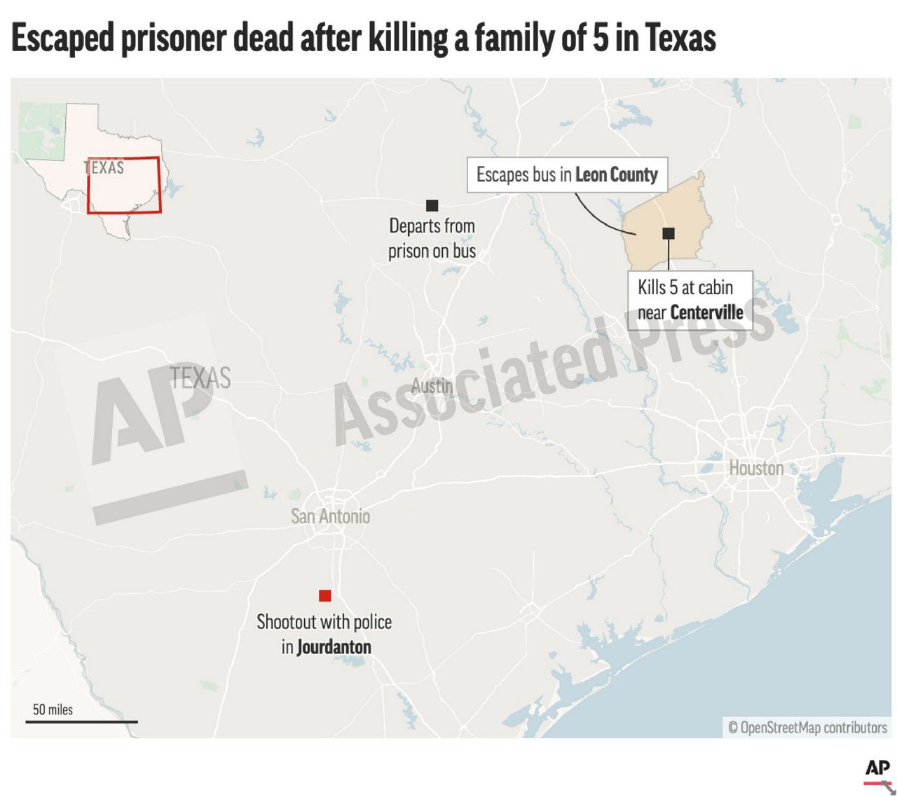 Texas suspends inmate transports after escape left 5 dead