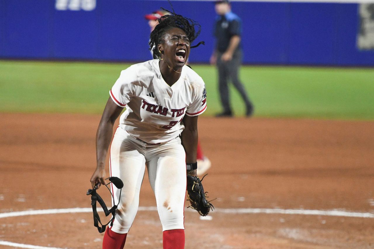 Texas Tech's NiJaree Canady breaks down after heavy pitching load in ...
