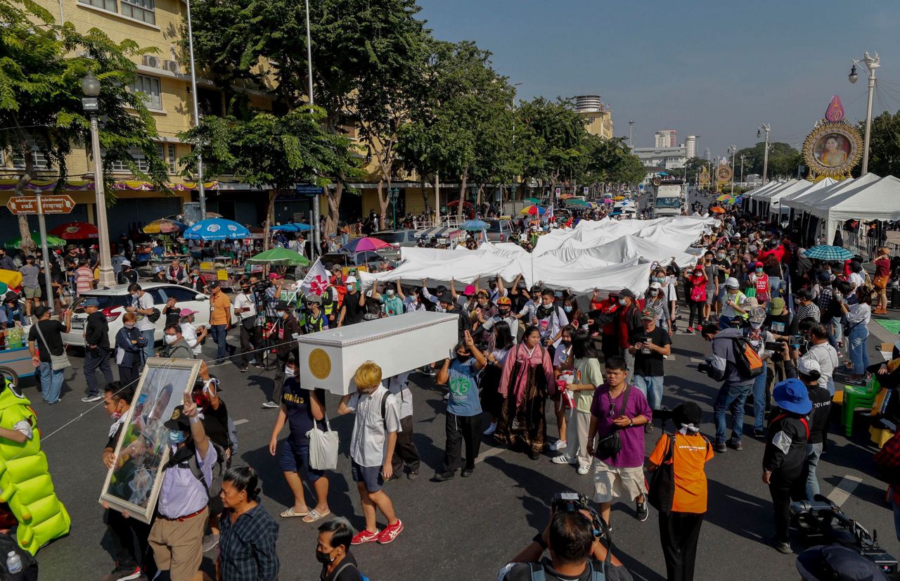 Thai protesters rally again, promote a diversity of causes