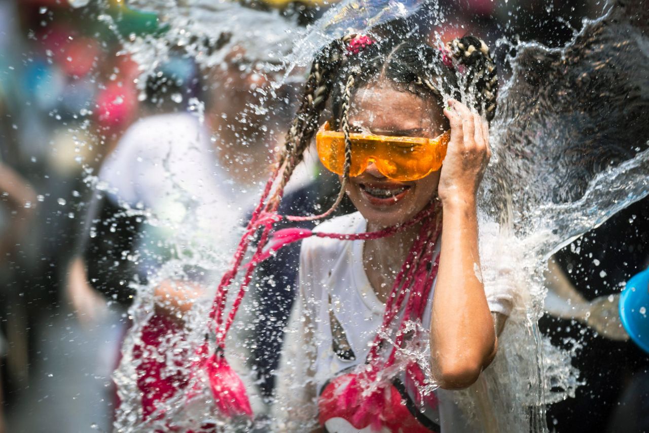 Water guns are in full blast to mark Thai New Year festivities despite ...
