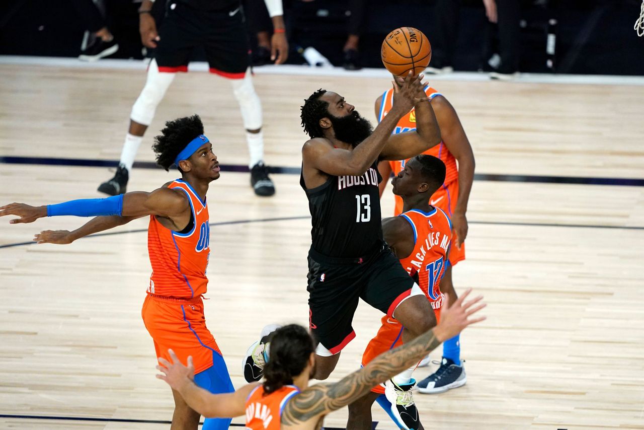 Harden scores 31 points, Rockets beat Thunder for 3-2 lead