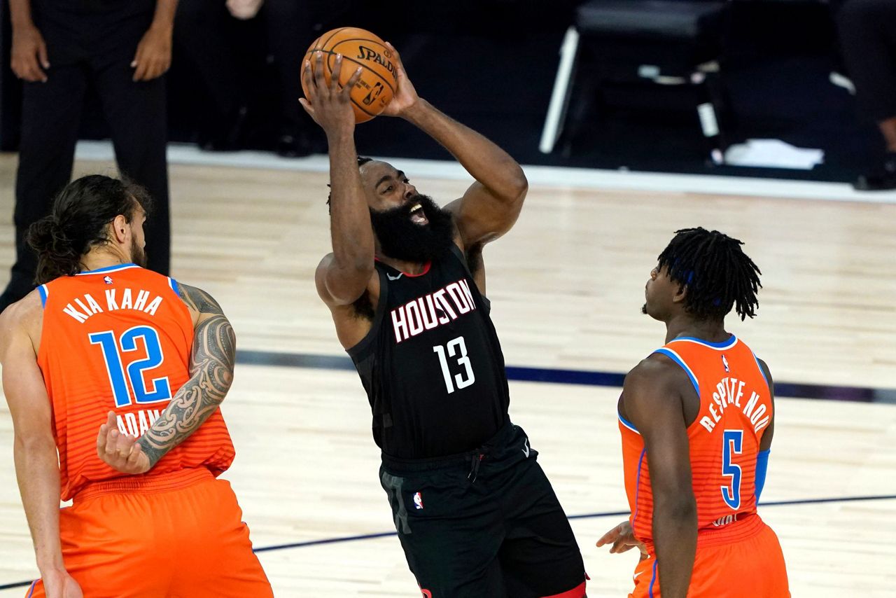 Harden scores 31 points, Rockets beat Thunder for 3-2 lead